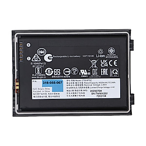 Youejoeq CT50-BTSC 318-055-067 Battery Replacement for CT45 CT45XP CT40XP Barcode Scanner configurations with Metal Battery Latch Button