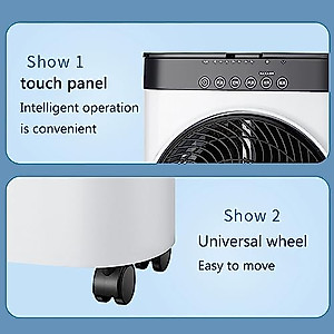Portable air conditioner,3-IN-1 Air Cooler,Twin turbo air cooler,Optimized air duct,move silently,ac unit for bedroom,energy saving,power saving,suitable for bedroom,office,RV
