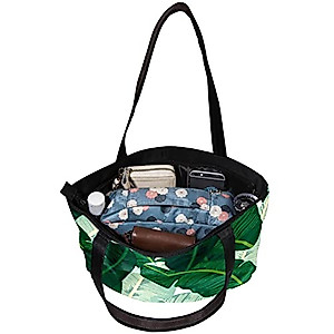 Tote Bag Women Satchel Bag Handbag Stylish Tote Handbag for Women Hobo Bag Fashion Crossbody Bag, Banana Leaf Green Tropical