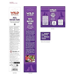 WILD REPUBLIC Pets Figurines Tube, Turtle, Guinea Pig, Snake, Hamster, Hermit Crab, Yellow Lab, Ferret, Iguana, Rabbit, Parakeet, Gold Fish, Grey Cat (20821)