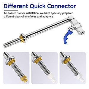 Crystmetal Glass Filler Faucet，9 Inches Deck Mount Faucet Glass Filling Water Station, Stainless Steel Drinking Water Filling Faucet for Bar Cafes, G1/2" Male Brass Structure (9.4)