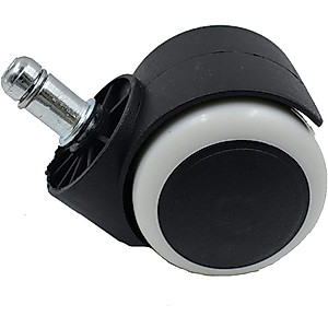 2 Inch Floor Protecting Rubber Office Chair Caster Wheel Standard Stem Size for Office School Home