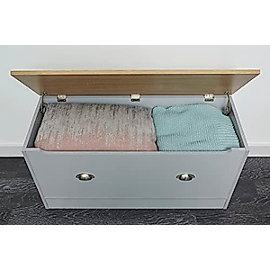 House and Homestyle Storage box in Grey & Oak