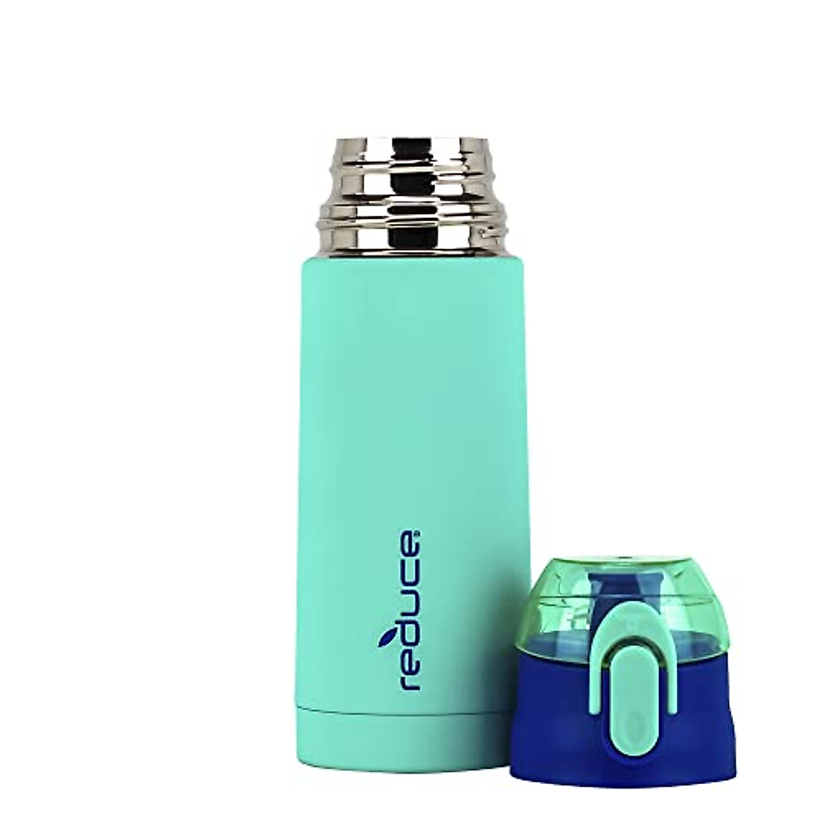 Reduce Water Bottle for Kids, Frostee 13 oz - Reusable Insulated Stainless Steel Water Bottle - Leak Proof and Hygienic Flip-Top Lid - Gripster Finish, Marine