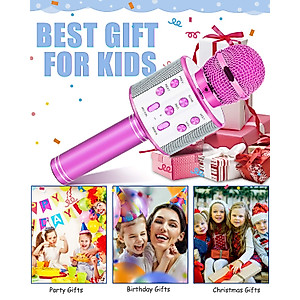 Dodosky Gifts for Girls Age 4-12, Karaoke Microphone Gifts for 4 5 6 7 8 9 10 11 12 Year Old Girls Toys for 4-12 Year Old Girls Birthday Gifts for 3-10 Year Old Girl - Purple