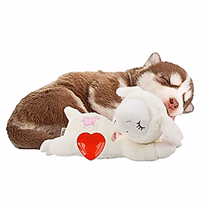 ALL FOR PAWS Heartbeat Dog Toy,Dog Anxiety Relief,Sheep Stuffed Dog Toys,Pet Toys,Dog Training & Behavior Aids,Dog Plush Toy
