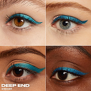 URBAN DECAY 24/7 Glide-On Waterproof Eyeliner Pencil (Deep End - Teal Blue Shimmer), Smudge-Proof, Transfer-proof, Long-lasting Colored Eye Liners, Hydrating Vitamin E, Cruelty-free - 0.04 oz