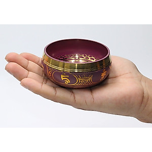 Tibetan Colored Singing Bowl Set-For Meditation, Yoga, Sound Therapy, Spiritual Healing, Prayer, Mind and Body Relaxation (3")