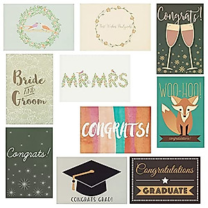 48-Pack Assorted Cards with Envelopes for All Occasions, Box Set of Greeting Cards for Birthdays, Congratulations, Weddings, Thank You, Thinking of You Notes, 48 Designs (4x6 In)