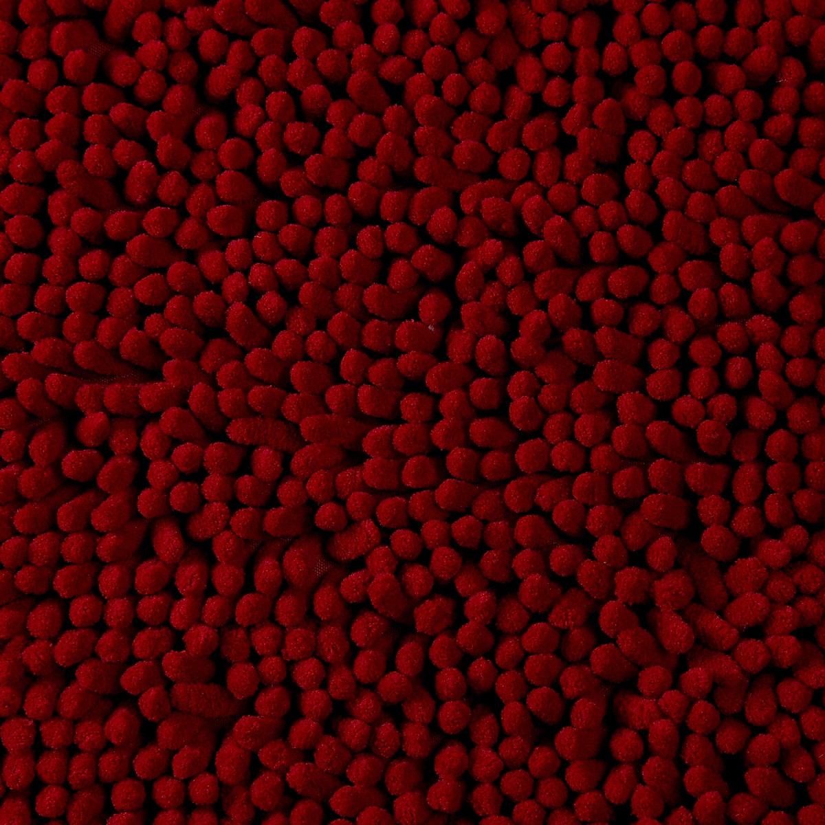 Lavish Home 2 Piece Memory Foam Shag Bath Mat Set - Burgundy