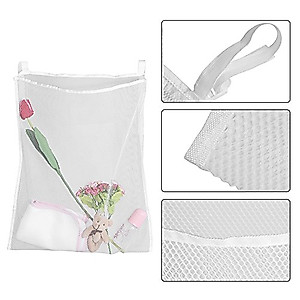 Baby Bed Hanging Storage Bag, Large Baby Bed Storage Hanging Mesh Organizer Bed Crib Organizer Storage Bag