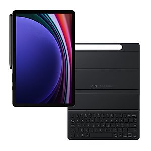 Samsung Galaxy Tab S9 11-in Tablet 128 GB, Gray + Keyboard Case Bundle