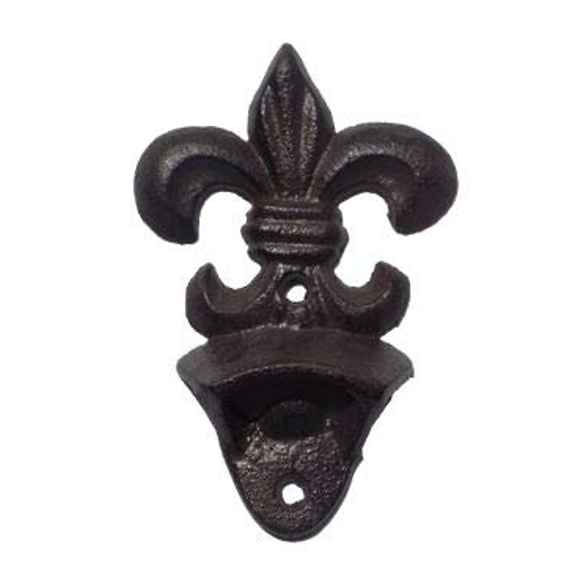 MIDWEST CRAFT HOUSE Bottle Opener Mardi Gras New Orleans Fleur De Lis Cast Iron Home Bar Mountable
