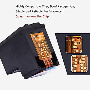 Compatible for HP 804XL Ink Cartridges Combo Pack Black Tri-Color High Yield Printer 804XL Ink Cartridge for HP Envy 5540 Officejet 5740 Printer