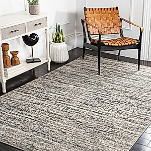 SAFAVIEH Retro Collection Accent Rug - 4' x 6', Ivory & Gold, Modern Abstract Design, Non-Shedding & Easy Care, Ideal for High Traffic Areas in Entryway, Living Room, Bedroom (RET2133-1121)