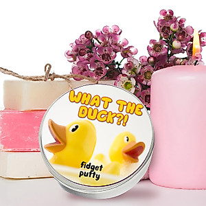 What The Duck Fidget Putty - Quirky Rubber Ducky Stress Relief Toy - Premium Silly Putty for Fun, Relaxation, and Unique Gifts - Get Yours Today!