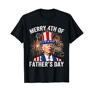 Joe Biden Merry 4th Of Father's Day Funny 4th Of July T-Shirt