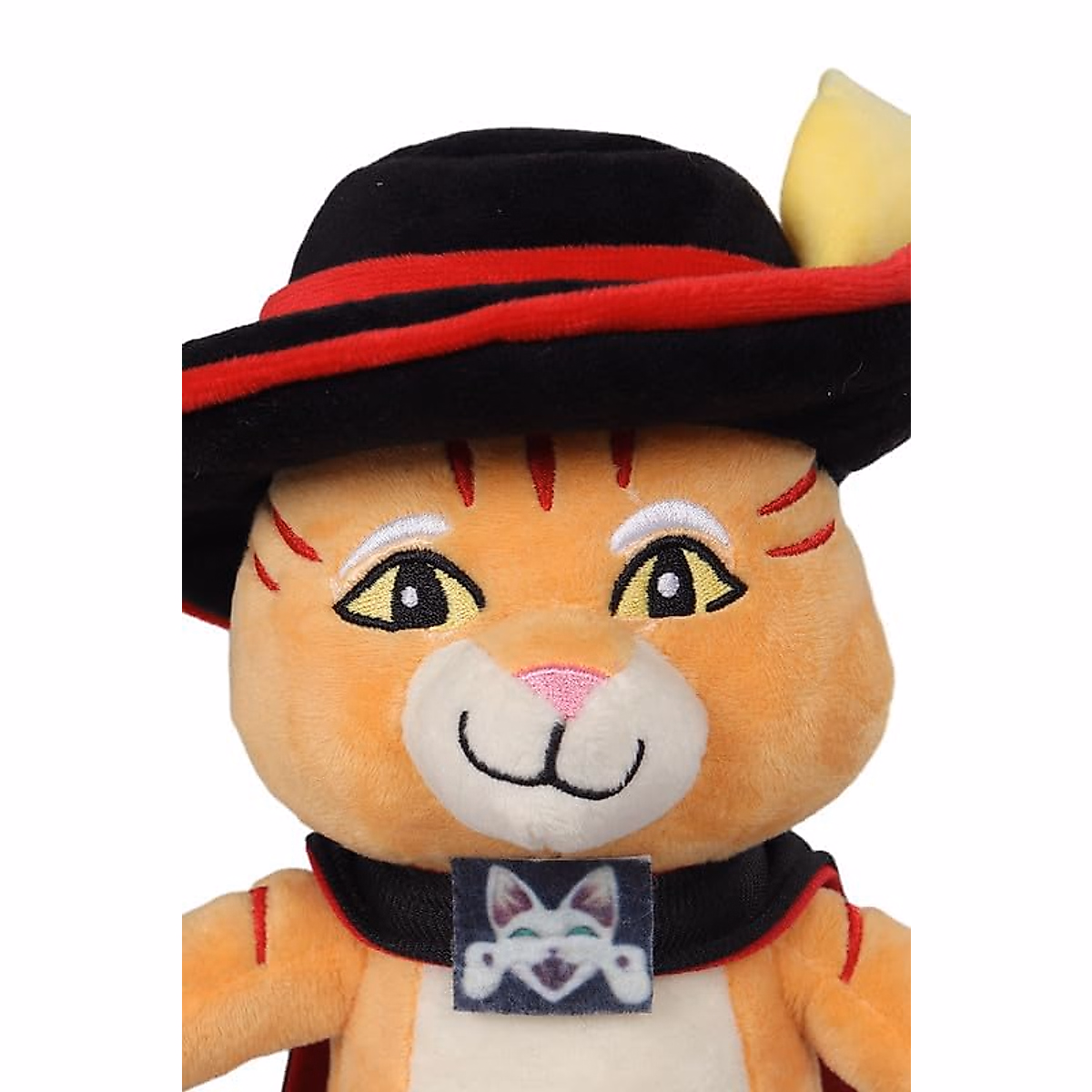 Feeriay Puss Plush Toy 12.2 in Cat Stuffed Animal Plushie Doll Puss Figure Pillow for Kids Gifts