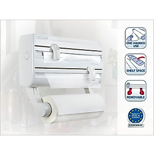 Leifheit 25771 Dérouleur mural rouleaux cuisine Parat F2 blanc