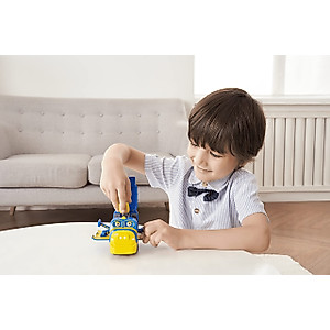 Chuggington - Pop and Transform Chuggers – Brewster - 5" Transforming Train Toy - Free-Rolling Wheels - Birthday Gift for Preschool Kids Age 3 and Up - Fun for 3 4 5 Year Old Boys and Girls