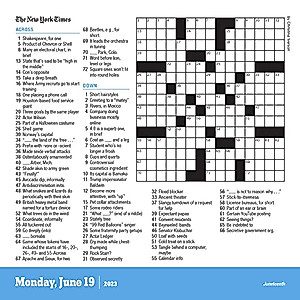 The New York Times Crossword Page-A-Day Calendar 2023