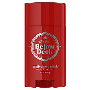 Old Spice Below Deck Anti-Chafe Stick 1.7oz - Smooth, Non-Greasy Skin Moisturizer for Sensitive Skin, Pack of 3