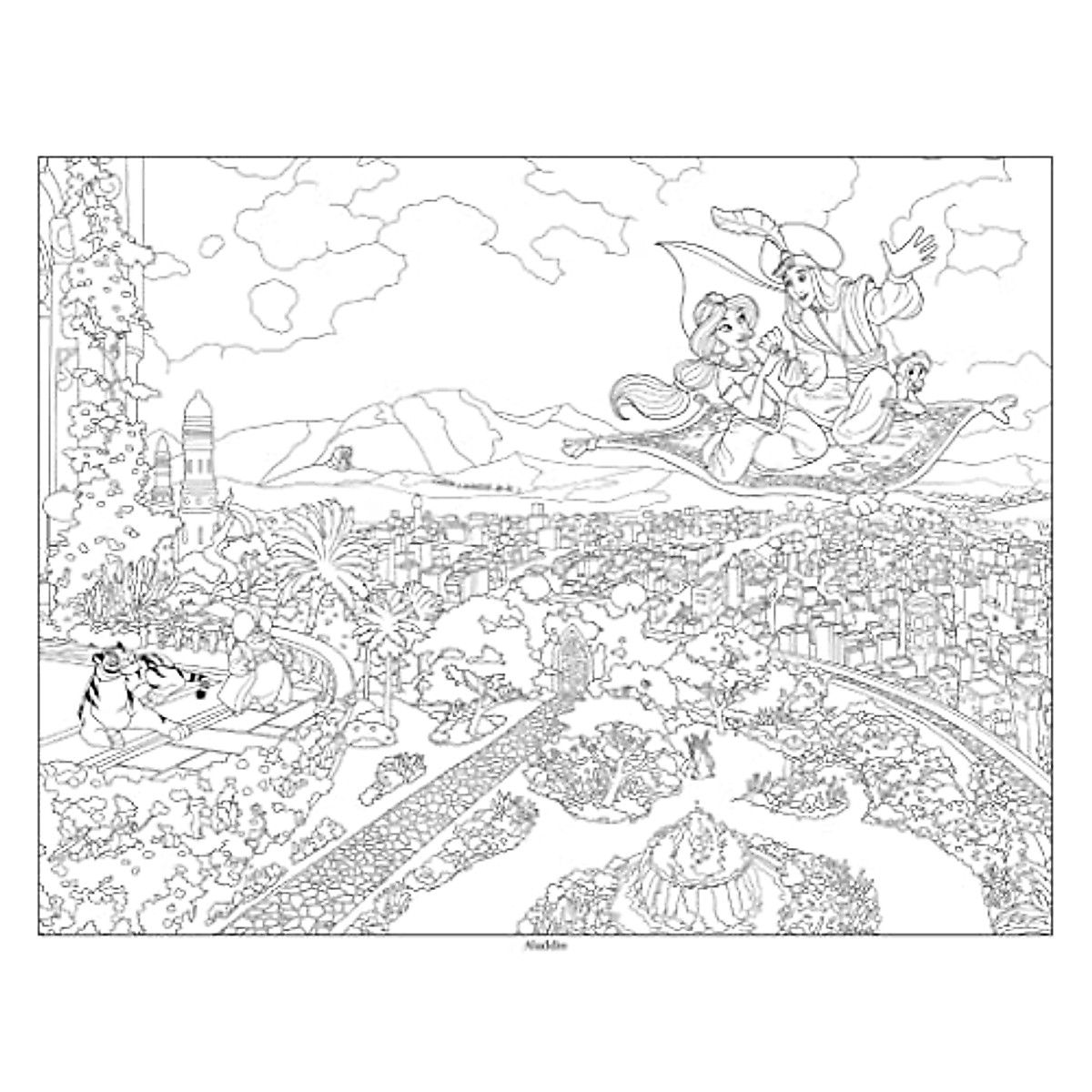 Disney Dreams Collection Thomas Kinkade Studios Disney Princess Coloring Poster Book