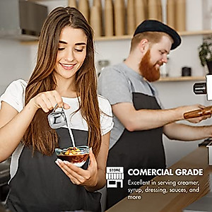 [12 Pack] 3 oz Creamer Pitcher - Stainless Steel Bell Creamers, Mini Cup Container for Serving Milk, Coffee Cream, Salad Dressing, Maple Syrup, Sugar, Espresso Machine for Restaurant, Cafes, Home Used