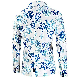 Stylish Christmas Suits for Men - Santa Claus Costumes, One Button Ugly Christmas Jacket & Blazer for Party, Prom, Wedding