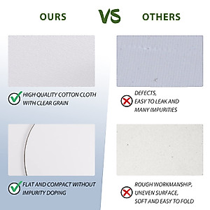 24 Packs Canvases for Painting with 4 Mini Easel, Canvas Panels for Oil Watercolor Canvas Painting Kit 8x10 5x7 Hexagon Round Rectangle Small White Blank Canvas Boards Bulk for Kids Adult Canvas Art