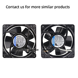HRSTAR for ebmpapst 4650N AC 230v 120 X120 X38MM All Metal High Temperature Resistant Axial Cooling Fan