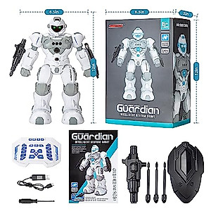 Zreswap Remote Control Robot Toys for Kids: Intelligent Programmable Robot Gifts for Kids Popular Science Story Toys with 2.4Ghz WiFi Signal Gesture Sensing for Kids