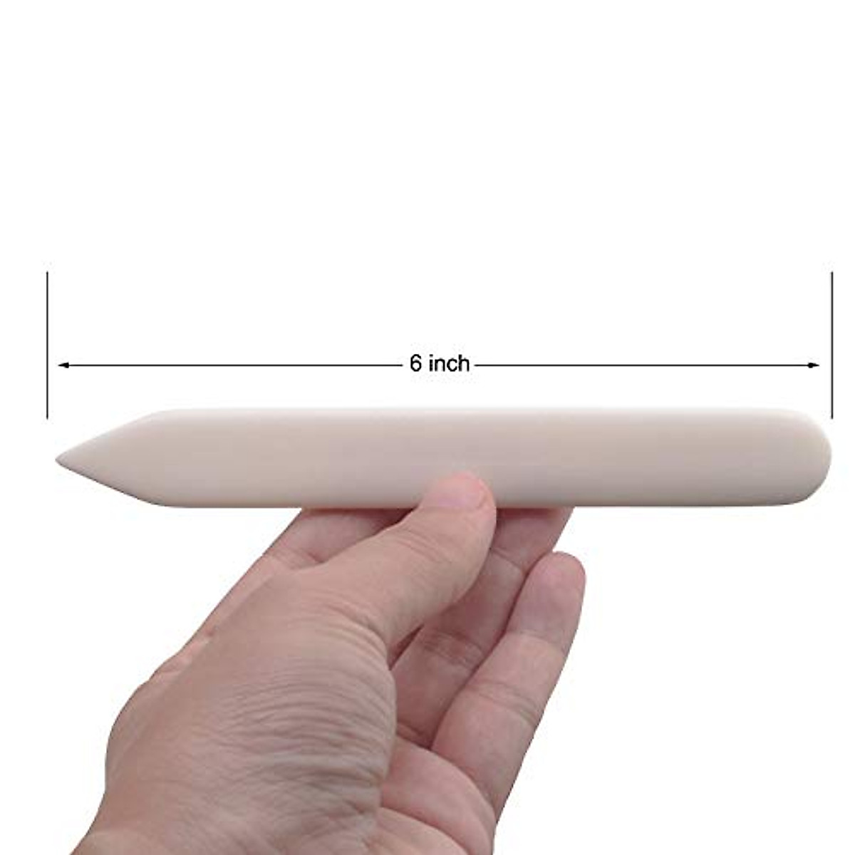 VENCINK Genuine Bone Folder Scoring Folding Creasing Origami Paper Creaser Crafting Scrapbooking Tool for DIY Handmade Leather Burnishing Bookbinding Cards and Paper Crafts (100% Cattle Bone)