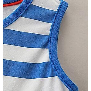 warmstraw Toddler Baby Girl Sun Dress Floral Summer Seaside Beach Dress Overall Outfits Onepiece Dresses Ice Cream Pattern 6-7 Years