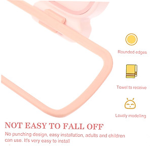 Cabilock 4 Pcs Towel Rack Bath Hand Towel Ring Blanket Ladder Single Towel Bar Towel Storage Wall Towel Bar Kitchen Hand Towel Holder Bathroom Towel Ring No Trace Pp Hanger Individual