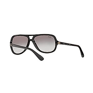 Ray-Ban RB4162 Aviator Sunglasses, Black/Grey Gradient, 59 mm