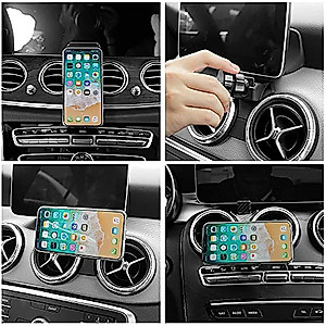 KUCOK Car Phone Holder Mount Magnetic Custom Fit for Audi Q5 2009-2017,Car Phone Stand Invisible Fit for Audi Air Vent Dashboard,Hands Free Car Phone Cradles for 3-7 Inch Phone