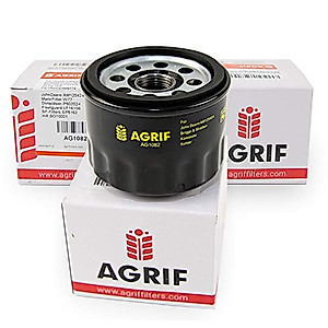 Agrif Replacement 2-Pack Oil Filter Fits For John Deere AM125424, Tecumseh 36563, Kawasaki 49065 7007, Pro Performance Lawn Mower Oil Filter