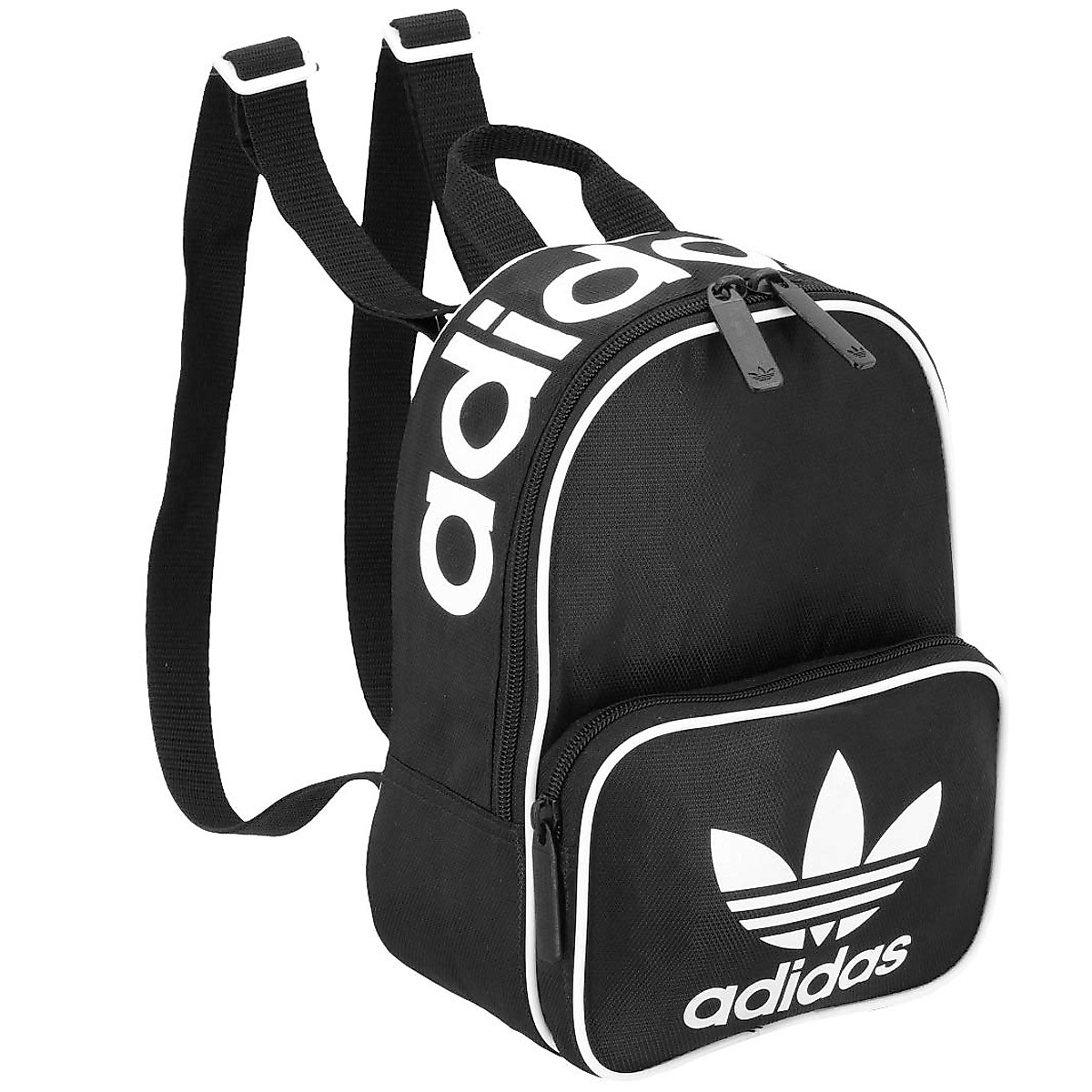 adidas Originals Women's Santiago Mini Backpack, Black/White, One Size