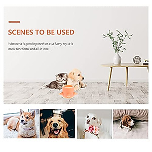 ULTECHNOVO Silicone Puppy Nipple Milk Feeder 4 Nipples Feeder, Pet Nursing Feeding Station for Puppies Kitten