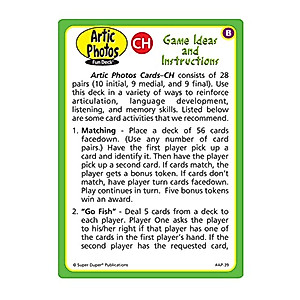 Super Duper Publications | Articulation Photos CH Sound Fun Deck Flash Cards | Educational Learning Resource for Children