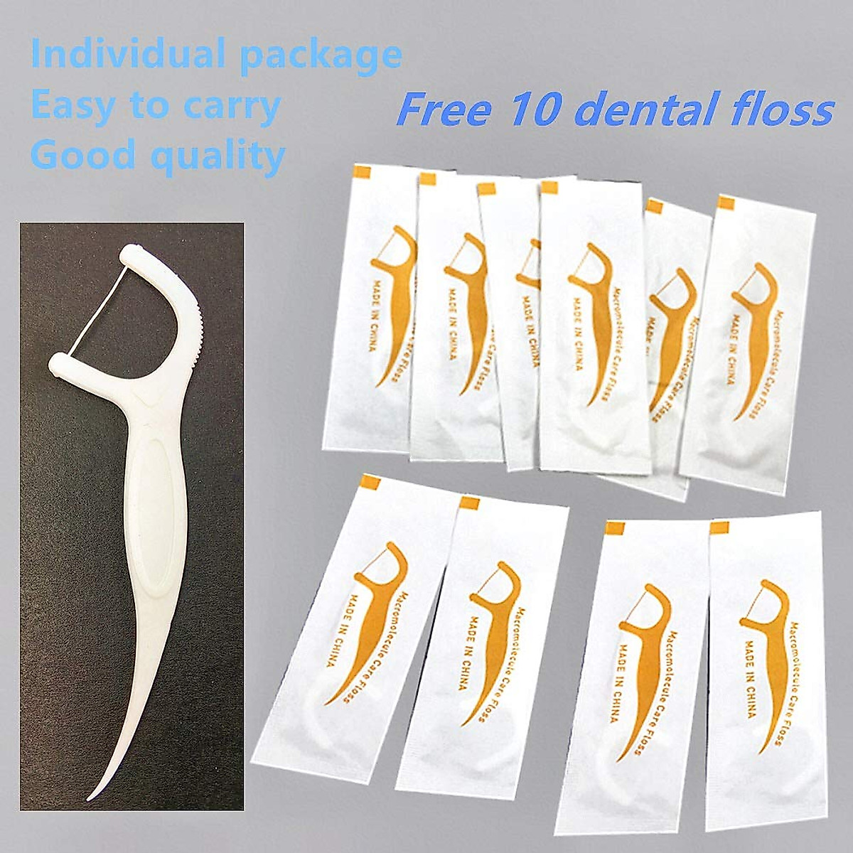 Bamboo Toothbrush （4-pack with Cases ）- Soft Eco Friendly, with 4 Pc Travel Toothbrush Case and 10 pack Dental Floss - Bpa Free Biodegradable - Wood Kit