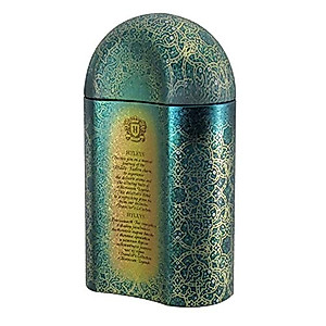 Hyleys Loose Leaf Green Tea with Mint Rose and Blue Corn Flowers in Tin 3.52 Ounce (100g) - Traveller's Collection - Moroccan Legend