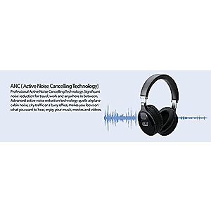 Bluetooth Active Noise Cancellation Headphone with Build in Microphone