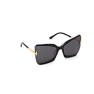 Tom Ford FT0766 03A Black FT0766 Butterfly Sunglasses Lens Category 3 Size 63mm