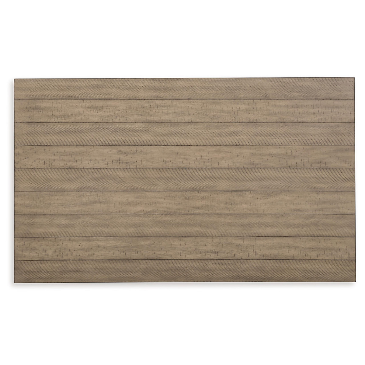 Signature Design by Ashley Skempton Modern Farmhouse Counter Height Dining Table and Upholstered Bar Stools, Set of 7, White & Light Brown