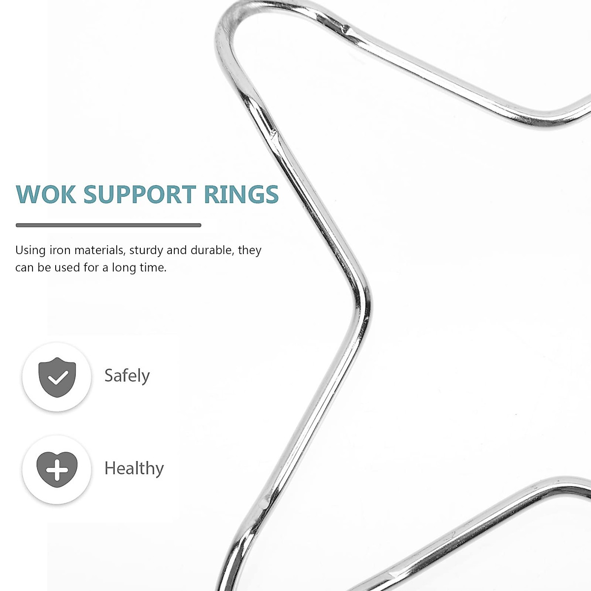 Yardwe 6pcs Coffee Stand Gas Ring Wok Rack Gas Stove Pot Rack Gas Burner Pot Gas Trivet Stove Holder Ring Trivet Pot Stand Gas Ring Reducer Wok for Electric Stove Iron Bracket Ring Round