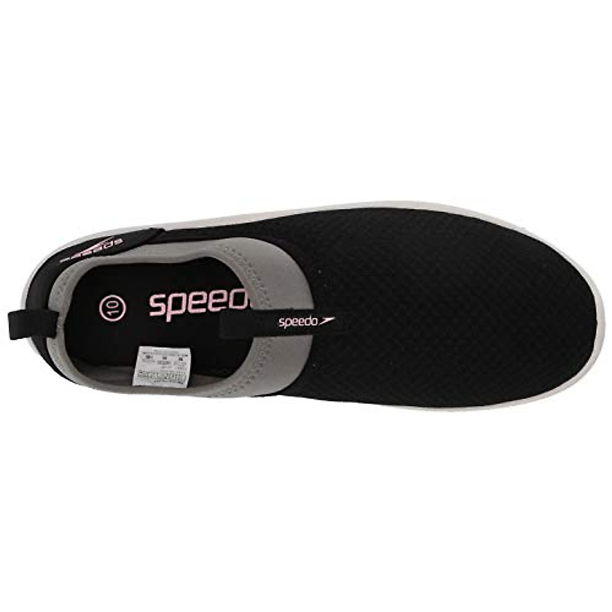 Speedo Women's Water Shoe Tidal Cruiser, Black/Pink, 7 Womens US