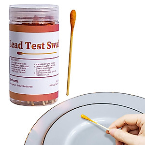 Lead Paint Test Kit Swabs - BIHYM Lead Paint Test Kit, 30/60 PCS Lead Check Swab for Home Use All Painted Surfaces, Dishes, Metal, Wood, Toys, Test Results in 30 Seconds (60PCS)