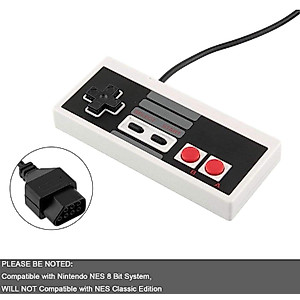 2-Pack Replacement Controller for Nintendo NES 8 Bit Entertainment System, NES Controller Console Control Pad